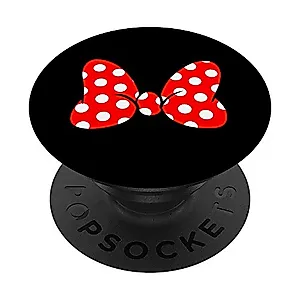 Popular Red and White Polka Dot Bow PopSockets Swappable PopGrip