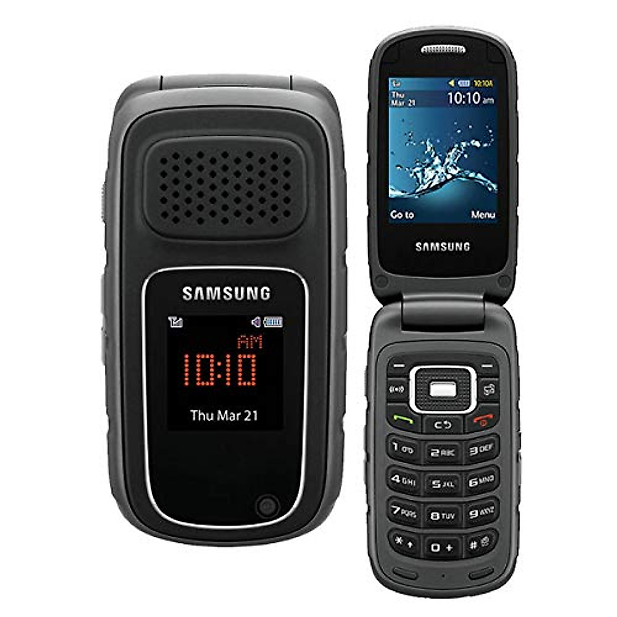 Samsung Rugby 3 A997 GSM Unlocked Rugged Flip Phone - Dark Gray