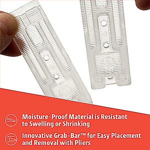 Wobble Wedge BigGap Flexible Plastic Shims, Made in USA, Multipurpose Wedges for Home Improvement & Work, Leveling Pads for Large Gaps & Heavy Loads, Furniture Appliance Levelers - 4 Pack