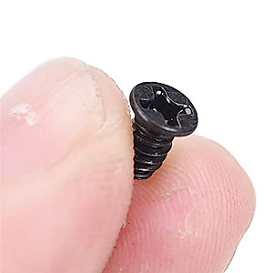Screw 100PCS 3.5" Hard Drive Tray Computer Chassis Hard Disk Black Screw Computer Chassis Hard Disk Screw for PC