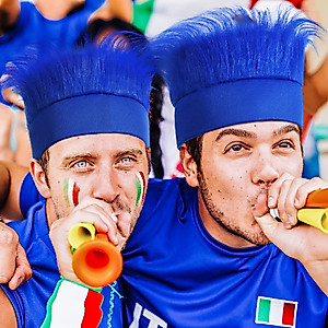 Cindeer 4 Pieces Hairy Costume Headband Troll Blue Headband Blue Costume Accessories Party Women's Headbands Crazy Hair Wigs