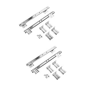 OSALADI 2 Pairs Guide Desk Drawer Desk Trays Ball Bearings Furniture Slides Drawer for Desk Computer Desk Rails Rack Bearing Slides Keyboard Tray Rails Dedicated Cold Rolled Steel Hardware