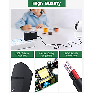JOVNO 3V 1A Power Supply 3W Power Adapter Cord 100-240V AC to DC 3 Volt 1amp 0.8A 0.5A 450mA Converter Transformer 5.5x2.5mm Tip for LED Lights Tabletop Fountain, Replacement 2AA's in Small Devices