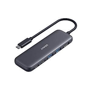 Anker 332 USB-C Hub (5-in-1) with 4K HDMI Display, 5Gbps - and 2 5Gbps USB-A Data Ports and for MacBook Pro, MacBook Air, Dell XPS, Lenovo Thinkpad, HP Laptops and More