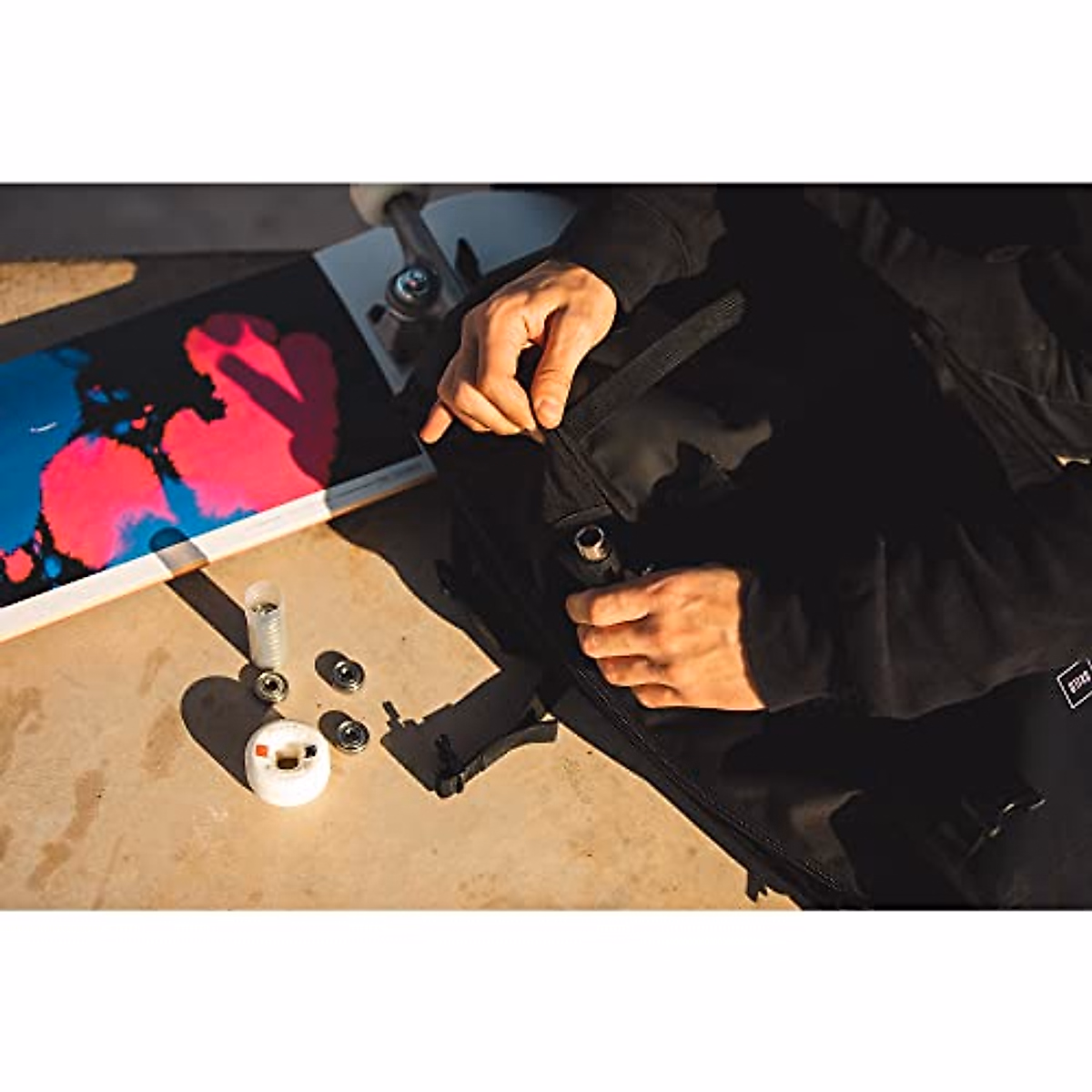 Easy-to-use Black T-Skateboard Tool, for Skateboard Truck, Deck, Bolts, Hardware, Allen Keys (Black T Type)