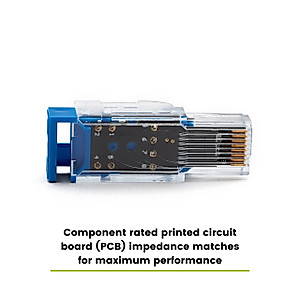 trueCABLE Cat6A Toolless Field Termination Plug, Unshielded (UTP), PoE++ (4PPoE), TAA Compliant, ANSI/TIA & ISO/IEC Certified, CE Listed, Modular RJ45 Male Connector, 12 Pack