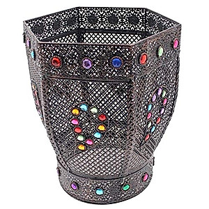 DYPASA Smart Trash Can Creative Personality Iron Trash Can Home Living Room Bedroom Garbage Box Large Capacity Trash Can Bathroom Trash Can