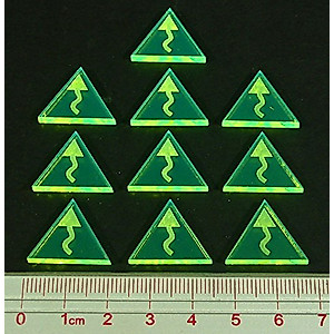 LITKO Space Fighter 2nd Edition Tokens | Compatible with Star Wars: X-Wing Miniatures Game | Pack of 10 (Triangular Evade Tokens)