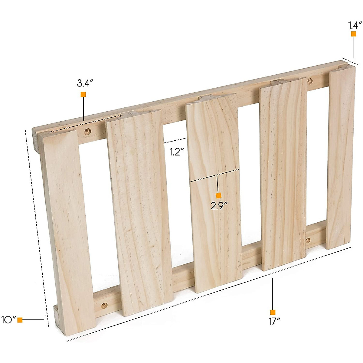 Rustic State 4 Sectional Adjustable Under Cabinet Mount Wood Stemware Rack Hanging Shelf Glassware Holder Bar Organizer with up to 12 Wine Glass Storage 10 Inch Deep Natural