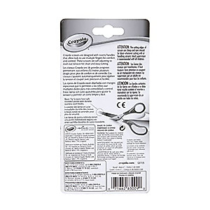 Crayola Scissors (Single Pack), 7" Blunt Tip Scissors For Kids, Back To School Supplies, Kids Arts & Crafts, Colors May Vary