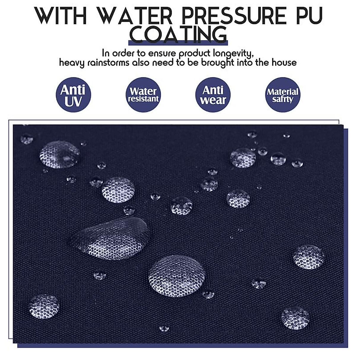 Cethytirko Outdoor Daybed Cushion Cover, 66" Replacement Round Bed Cushion Cover,Outdoor Waterproof and Fade-Resistant Sun Bed Outdoor Cushion Cover - Patio Round Daybed Cushion Cover, Cover ONLY