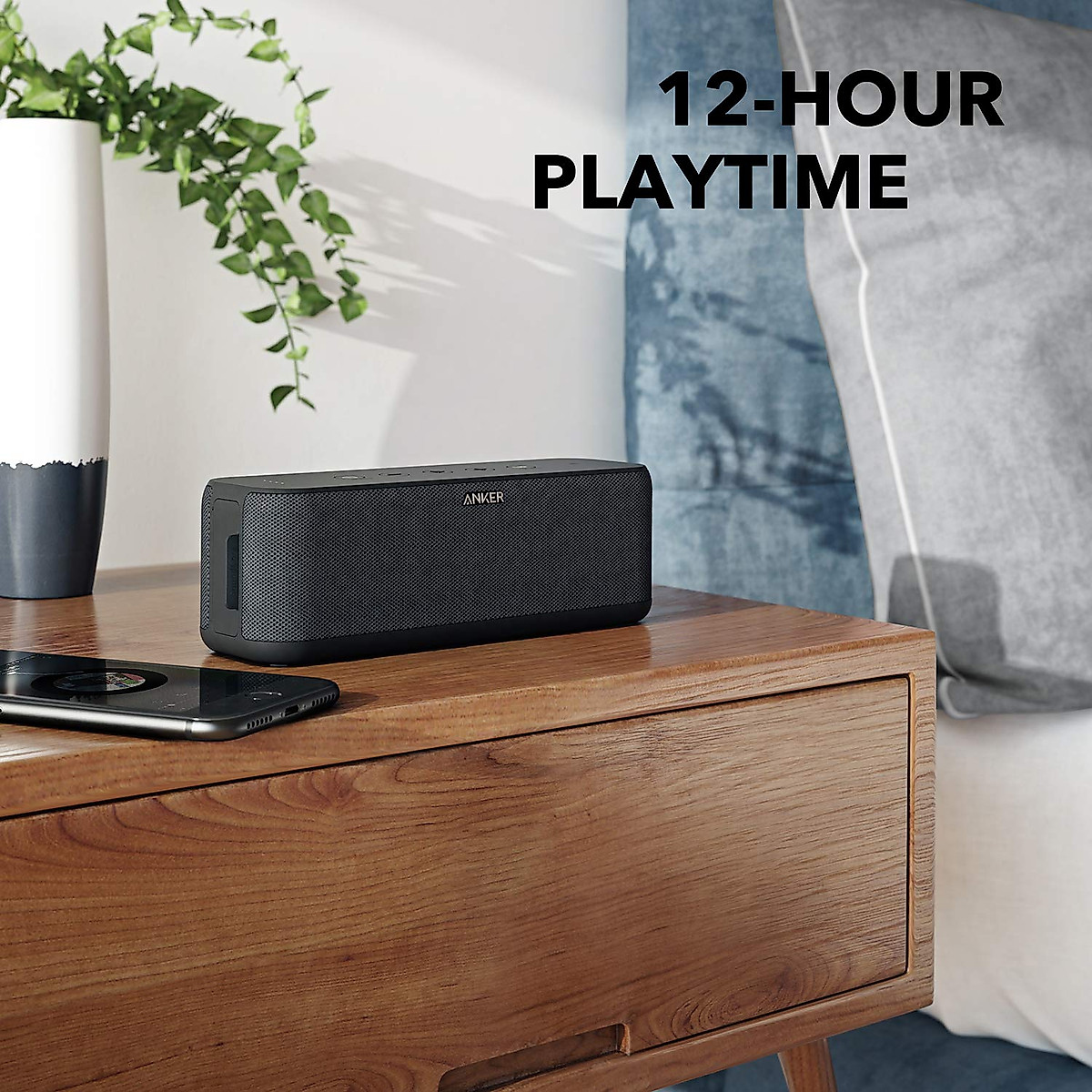 Anker soundcore Boost Bluetooth Speaker soundcore Motion Boom Plus Portable Speaker 80W Stereo Sound, IP67 Waterproof, Built-in Power Bank,or Camping, Pool, Beach, and Backyard