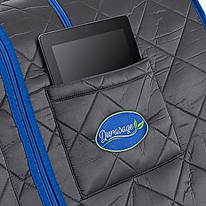 Durasage Personal Portable Infrared Sauna Spa for Weight Loss, Detox, Relaxation at Home, 30 Minute Timer, with Negative ION, Handheld Remote Control, Heated Footpad and Premium Chair, XLarge, Gray