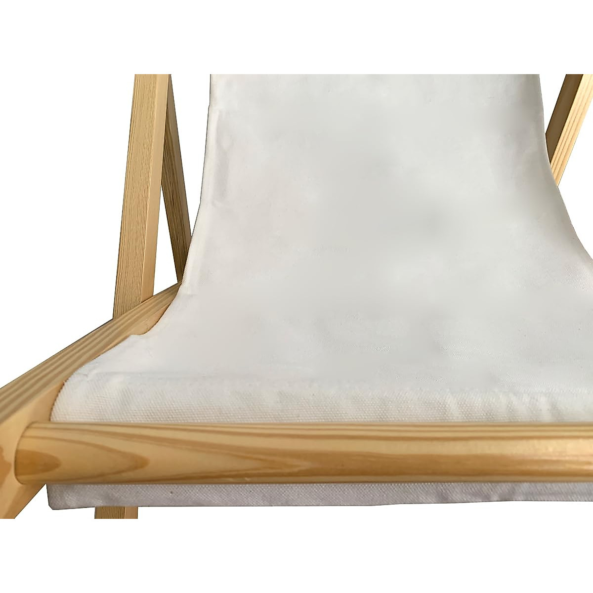 TBACW Replacement Canvas Replacement Cloth for Patio Lounge Chair Beach Sling Chair Reclining Beach Chair-No Wooden Frame-Only Replacement Canvas (White)