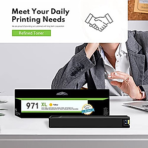 971XL Yellow PageWide Cartridge - Dohn 1 Pack 971XL CN628AM Ink Cartridge Replacement for HP 971 971XL Works with OfficeJet Pro X451 X476 X551 X576 Printer