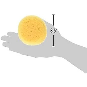 Creative Hobbies® 10 Pack of 3-1/2 Inch Round Synthetic Silk Sponges for Painting, Crafts, Ceramics, Household Use & More! Pack of 10 Sponges