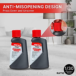 Shop-Vac Spot Cleaner for Carpet and Upholstery, Portable Cordless Carpet Cleaner, with 2 Bottle of 8 oz Spot & Stain Formula, Red