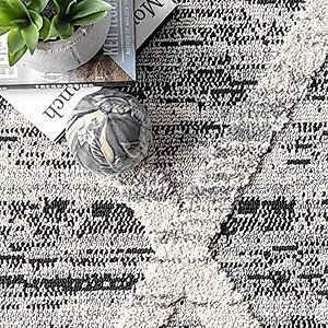 nuLOOM Suri Soft Diamond Trellis Textured Area Rug, 5' 3" x 7' 7", Grey