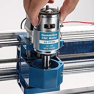 Genmitsu CNC 3018-PRO Router Kit Milling Engraving Machine + GS-775M 20000RPM 775 CNC Spindle Motor with ER11 Collet Set