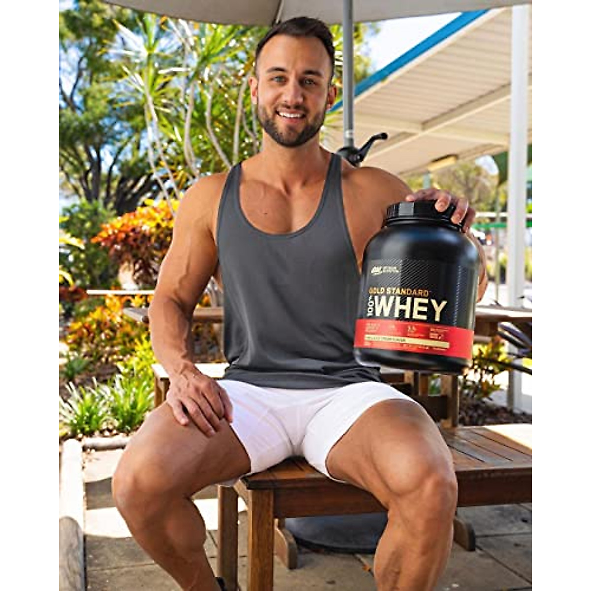 Optimum Nutrition Gold Standard 100% Whey Protein Powder, White Chocolate, 5 Pound (Packaging May Vary)