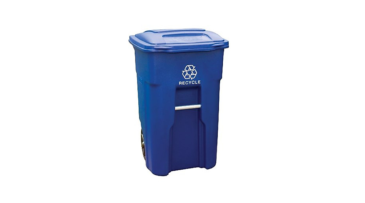 Toter 32 Gal Blue Wheel Recycle Bin – Durable & Ergonomic