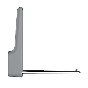 WENKO Folding Coat Hooks for Hanging, Wall Hooks, Clothes Hanger Hook, Wall Mounted Hooks, Towel Racks for Bathroom, Bedroom, Coat Rack Wall Mount, Gray, 1 x 7 x 1.4 in