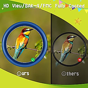 Binoculars for Kids,Dazftiey 8x21 High Resolution Shockproof Lightweight Binoculars Compact Kids Binoculars for 3-12 Years Boys and Girls Binoculars for Bird Watching Camping Hiking (Blue)