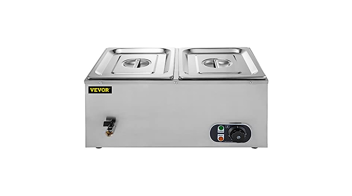 Commercial Food Warmer: 17 Qt Bain Marie for Catering