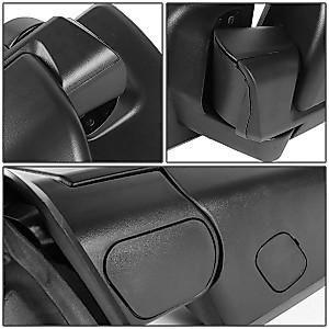 DNA MOTORING TWM-058-OE-T222-BK-CL-L Manual Factory Style Side Mirror w/LED Turn Signal Puddle Light Left Compatible with 15-18 F-150 with 8-Pin Plug