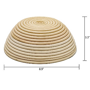 Bread Proofing Baking Basket with Scraper for Breadmaking by Blue Ridge Basket Company