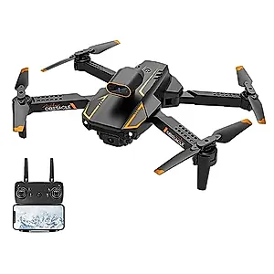 RKSTD Adult Kids Dual Camera Drone, HD FPV Camera Mini RC Quadcopter Drone Toy, With Intelligent Obstacle Avoidance, One Button Start/Return, Altitude Hold, Track Flight