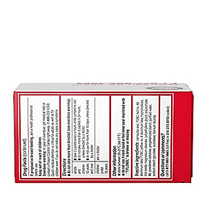 Tylenol Extra Strength Coated Tablets, Acetaminophen Adult Pain Relief & Fever Reducer, 100 ct