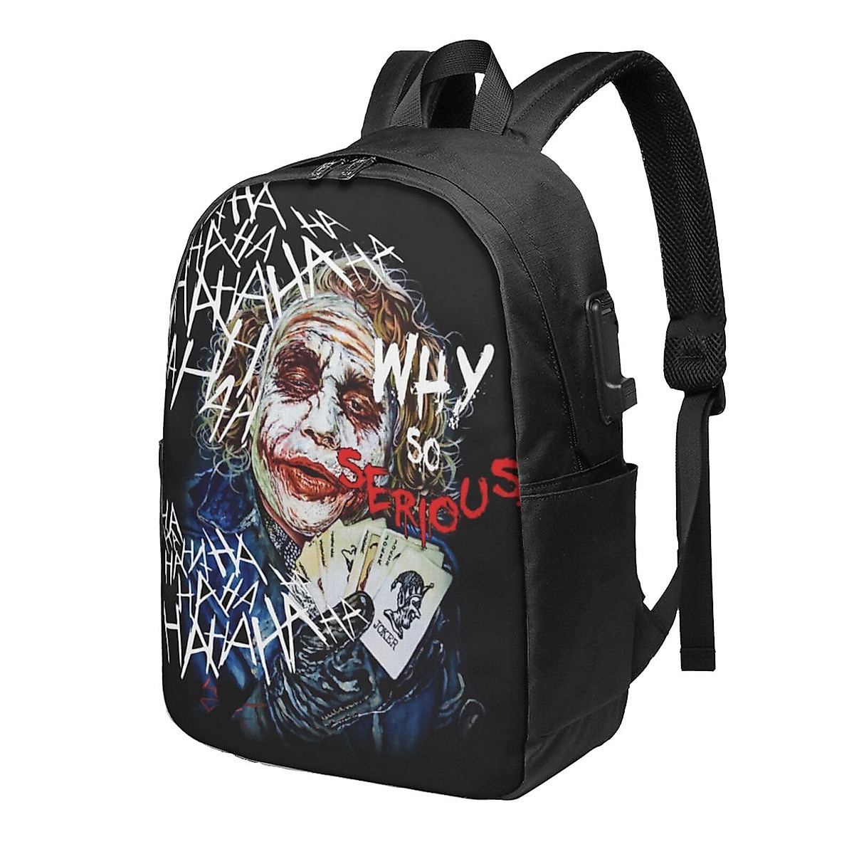 VNCXCNCN Joker Laptop Backpack Sports Backpack Band Elements Travel Backpack Classic Backpack With USB port
