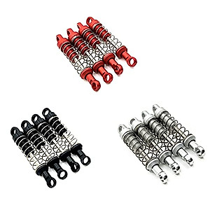 Sevenksix MN78 Metal Chassis Links Pull Rod Set for MN78 MN-78 MN 78 1/12 RC Car Upgrades Parts Accessories,Red