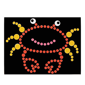 Baker Ross FE243 Sealife Dotty Art - Pack of 8, No Mess Dotty Crafts for Kids to Decorate and Display for Arts and Crafts Activities