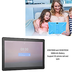 Kids Tablet, 10.1 Inch Android 10 Tablet PC, 2GB RAM 32GB ROM, IPS Touchscreen, Quad Core CPU, Dual Camera, Bluetooth, WiFi, Parental Control, Toddler Tablet with Shockproof Case (Blue)