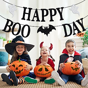 Happy Boo Day Banner, My 1st Boo Day, Ghoul Birthday Sign, Halloween Birthday Party Decorations