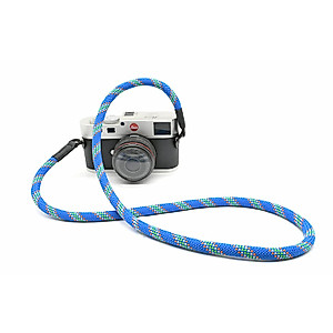 Eorefo Camera Strap Vintage 100cm Nylon Climbing Rope Camera Neck Shoulder Strap for Micro Single and DSLR Camera(Blue)