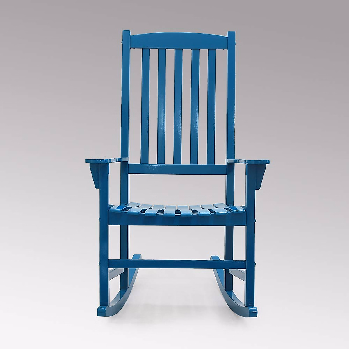 Cambridge Casual Solid Wood Bentley Porch Rocking Chair, Celestial Blue