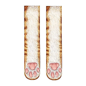 Folouse Stocking Stuffers for Women Animal Paws Socks, Easter Basket Stuffers for Teens Boys, Dog Paw Socks Funny Gift