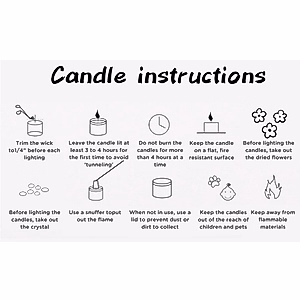 Luxury Hand-Poured Premium Scented Manifestation Candle with Crystals Inside - 100% Pure Soy Wax Aromatherapy, Natural Essential Oils, 3 Wooden Wicks, | Calming & Relaxing