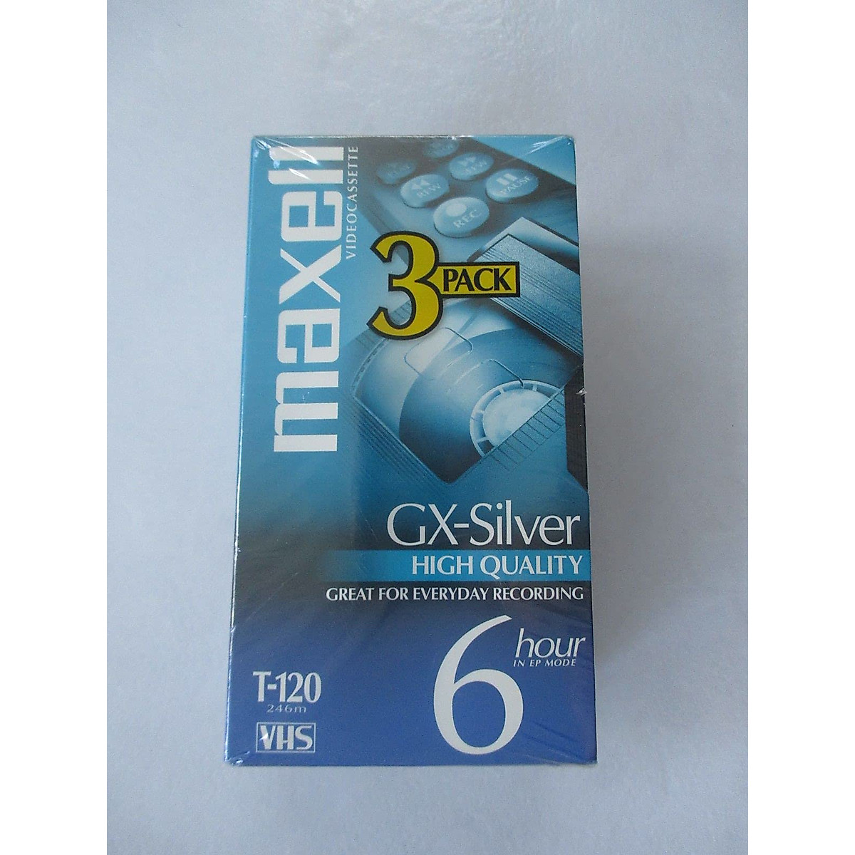 Maxell GX-Silver VHS Video Tape, Three-Pack