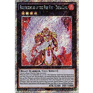 Yugioh Brotherhood of the Fire Fist Tiger King CT11-EN001 Platinum Secret Rare Limited Edition