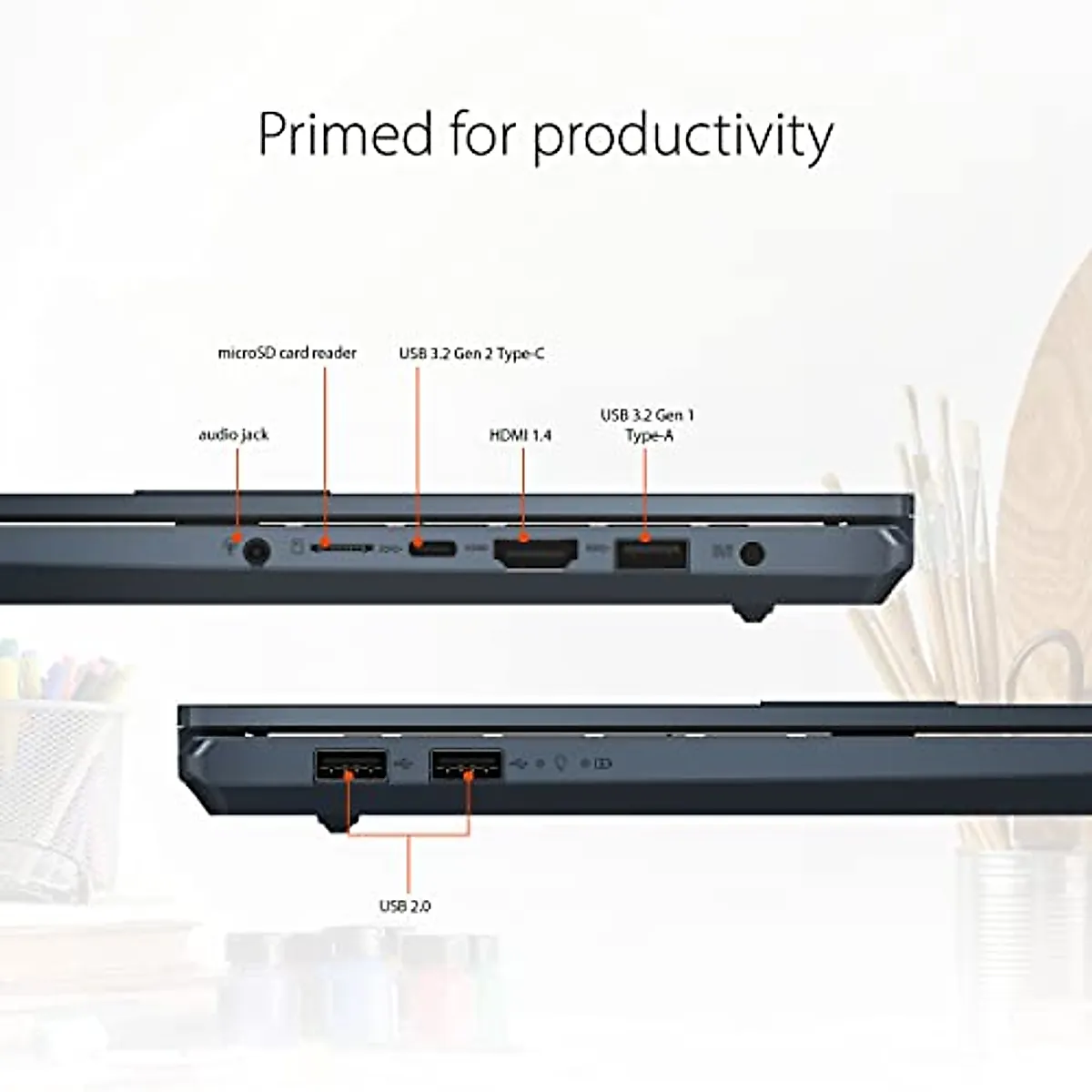 ASUS Vivobook Pro 15 Laptop, 15.6” FHD Display, AMD Ryzen 5 5600H Mobile CPU, NVIDIA® GeForce® GTX 1650 GPU, 8GB RAM, 512GB SSD, Windows 11 Home, Fingerprint Reader, Quiet Blue, M6500QH-DB51