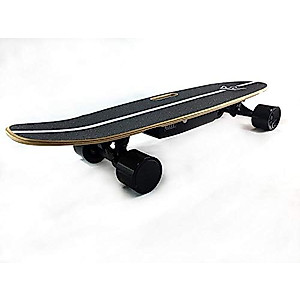 KYNG Electric Skateboard with Wireless LED Remote, 29" for Youth and Adults 15 MPH, 350W Motor, 10 Mile Range, Adjustable Speed and Braking, 7 Layer Maple Deck, 175lb Weight Load, Kids and Adult