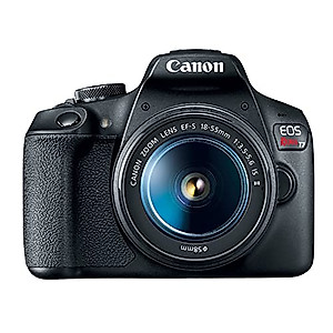 Canon EOS Rebel T7 DSLR Camera w/EF-S 18-55mm F/3.5-5.6 Zoom Lens + 128GB Memory + Case+ Steady Grip Pod + Tripod + Filters + Remote + Lenses + Software + More (42pc Bundle) (Renewed)