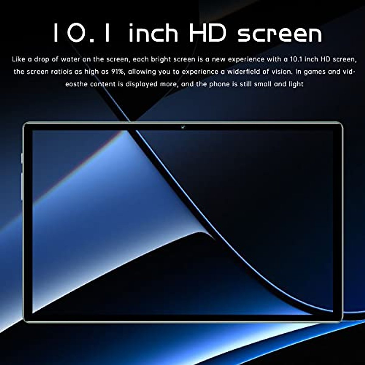 SWR 10.1 inch Smartphone Tablet PC Android 12 System HD ISP Screen,Tablet Computer 10+ with Bluetooth 5.0 and Fingerprint ID,12GB RAM 512GB ROM 8000mAh Big Battery,Dual SIM and SD Card,Sliver