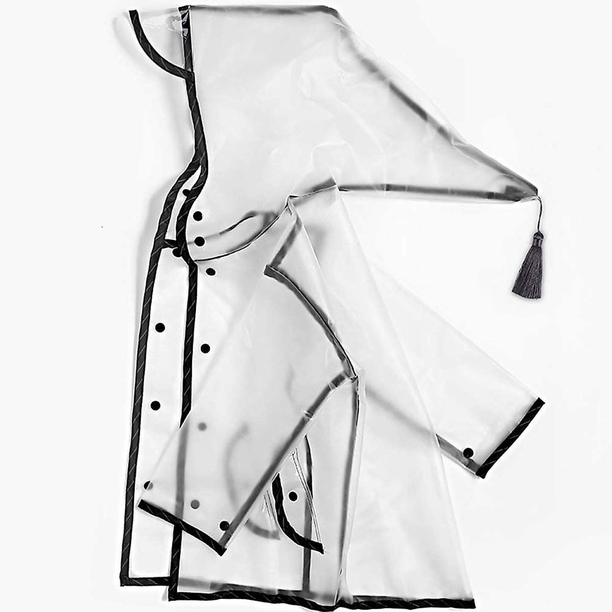 Kids Raincoat EVA Rain Poncho,Portable Hooded Poncho Jacket Rain Coat for Boys Girls Children (M,Reference height: 31.49-39.37 In)