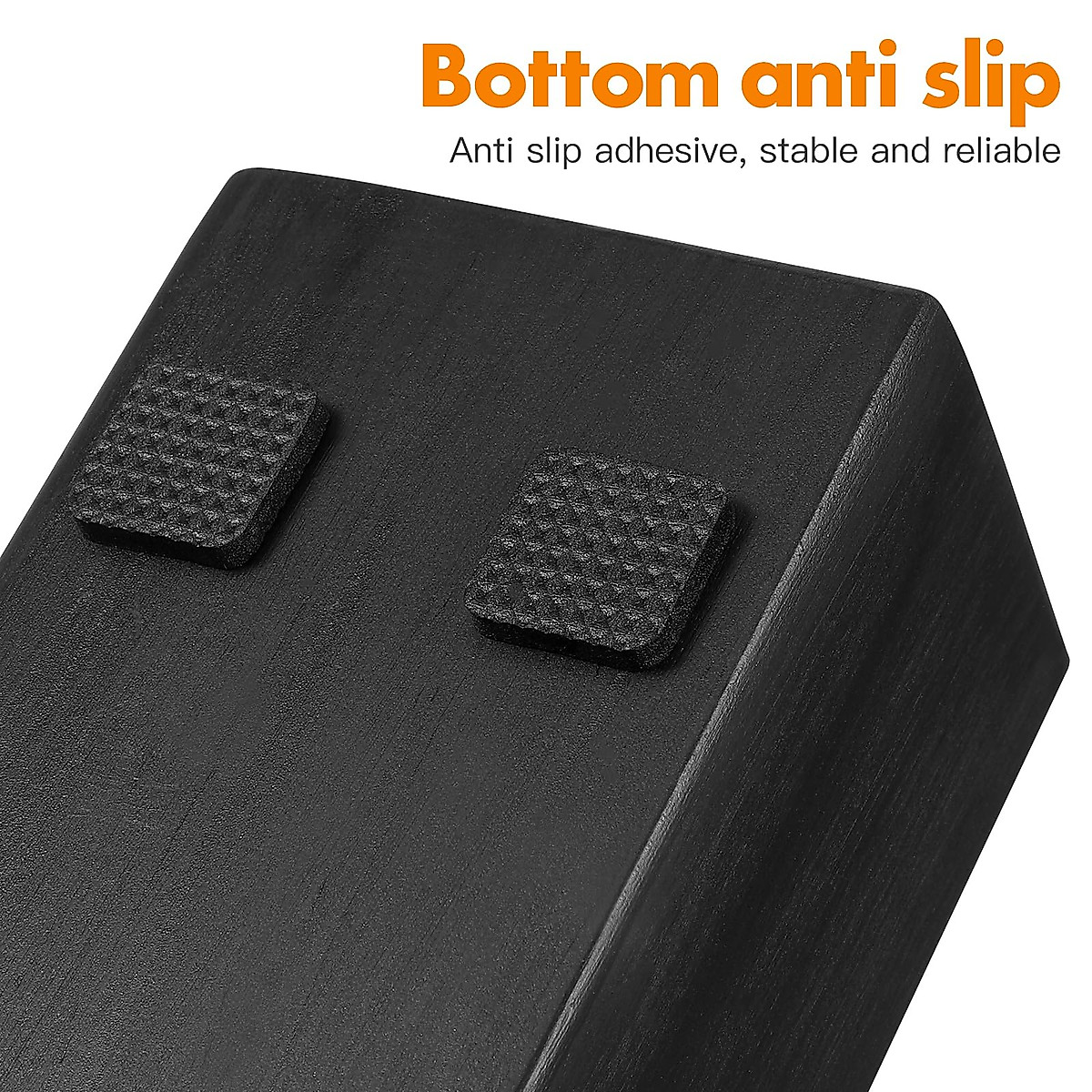 Housoutil Full Body Mirror Stand, Wooden Artwork Racks Full Length Mirror Holders Wood Display Mount Display Support Bases Floor Mirror Bracket for Home Office Bathroom