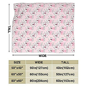 Yulimin Pink Poodle Dog Cute Art Full Fleece Throw Cloak Wearable Blanket Nursery Bedroom Bedding Decor Decorations Queen King Size Flannel Fluffy Plush Soft Cozy Comforter Quilt